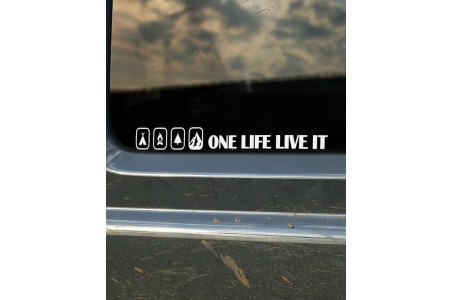 melivince|One Life Live It Aufkleber